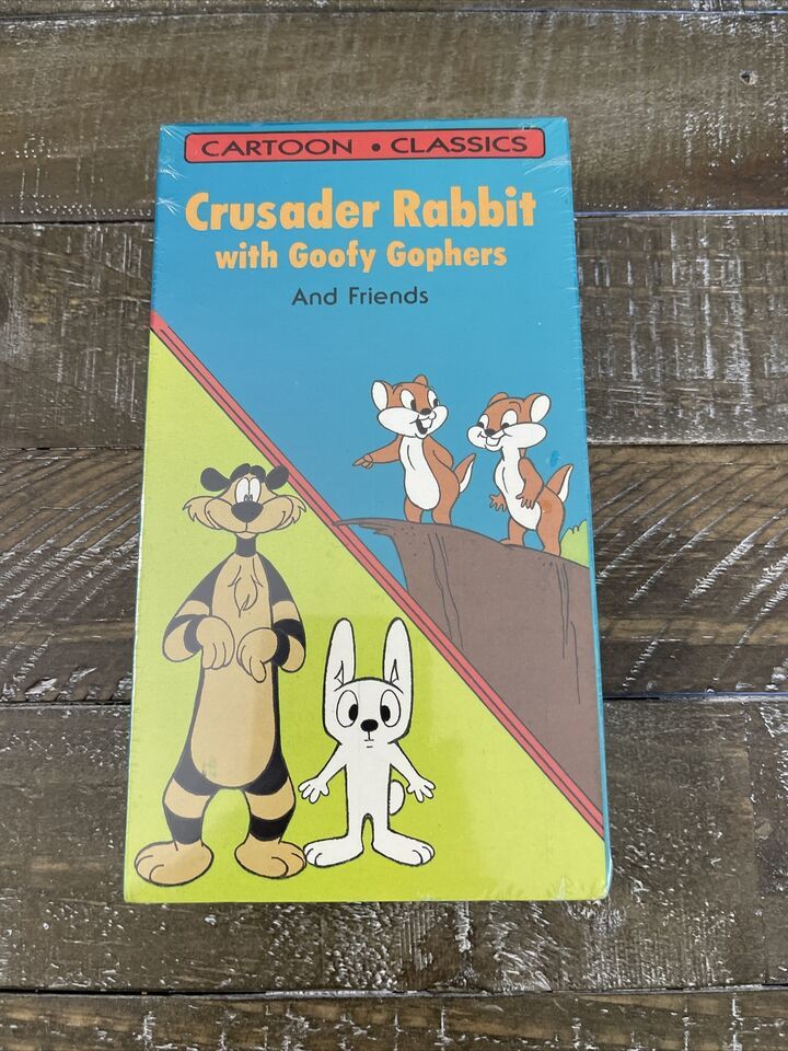 Crusader Rabbit With Goofy Gophers VHS - VHS Tapes