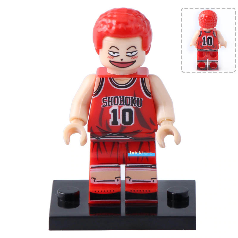 Hanamichi Sakuragi (Shohoku Team) Slam Dunk Lego Minifigure Brick Toys ...