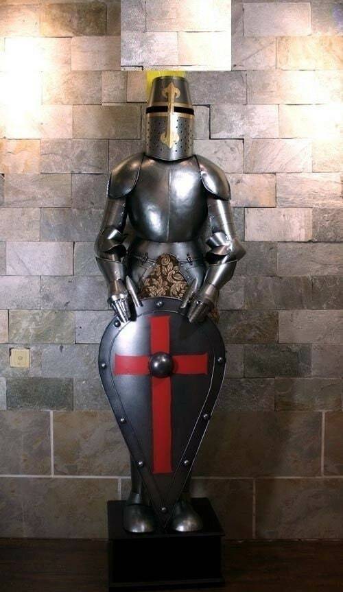 Stainless Steel Medieval Knight Suit Of Armor Combat Full Body Armour ...