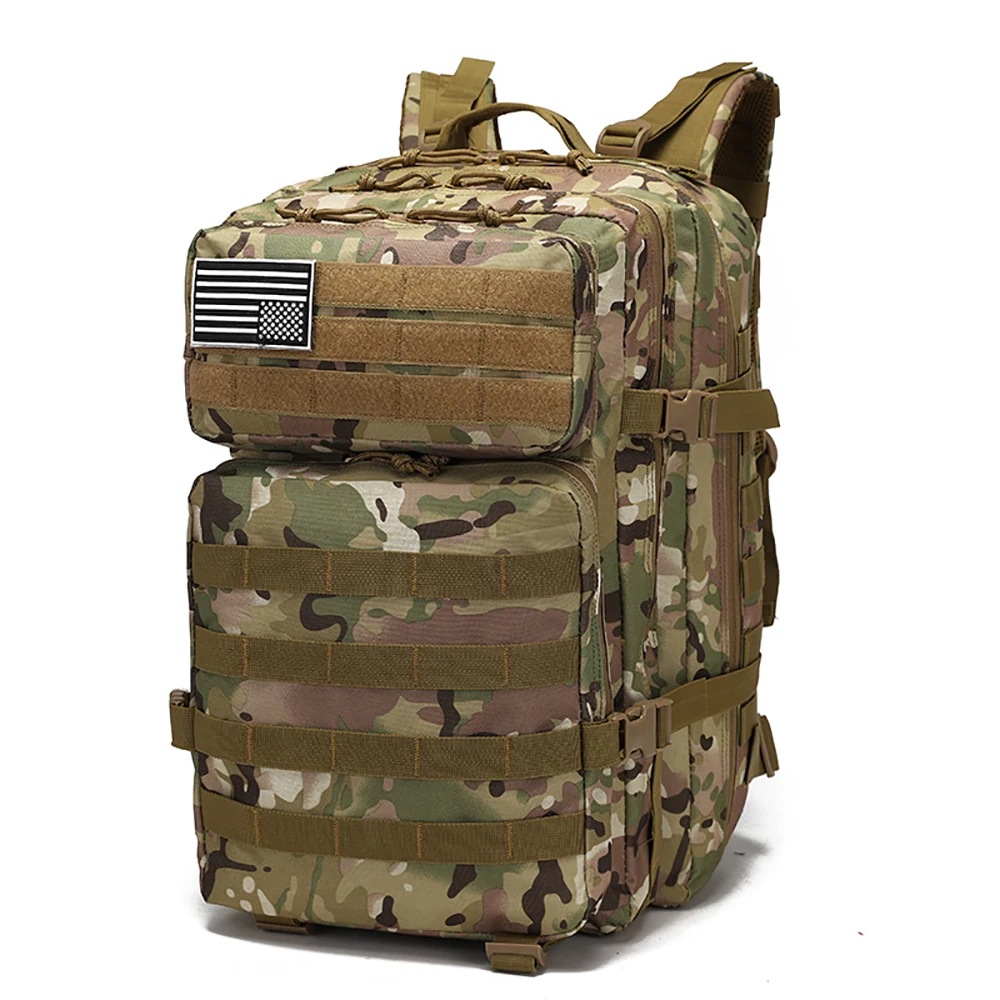 50L Backpack 3 Days Survival Equipment Molle System, 3P EDC Molle Pack ...