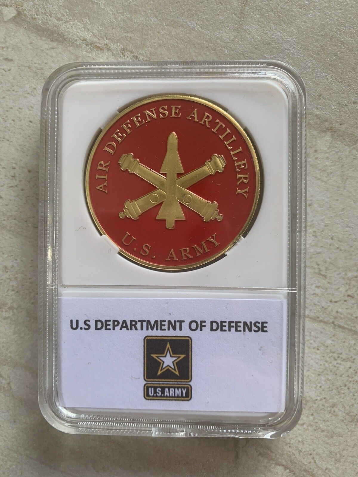 Air Defense Artillery U.S. Army Challenge Coin With Case - Current ...
