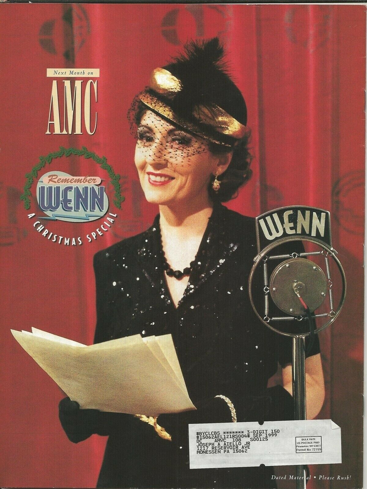 ORIGINAL Vintage Nov 1996 AMC Magazine William Powell - Magazines