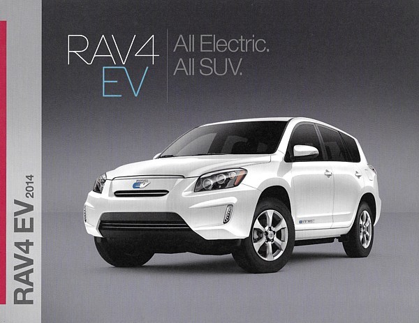 2014 Toyota RAV4 EV sales brochure sheet 14 US RAV 4 ELECTRIC - Toyota