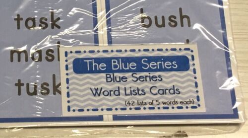 The Blue Series -Word Lists (42 lists of 6 words each) Montessori ...