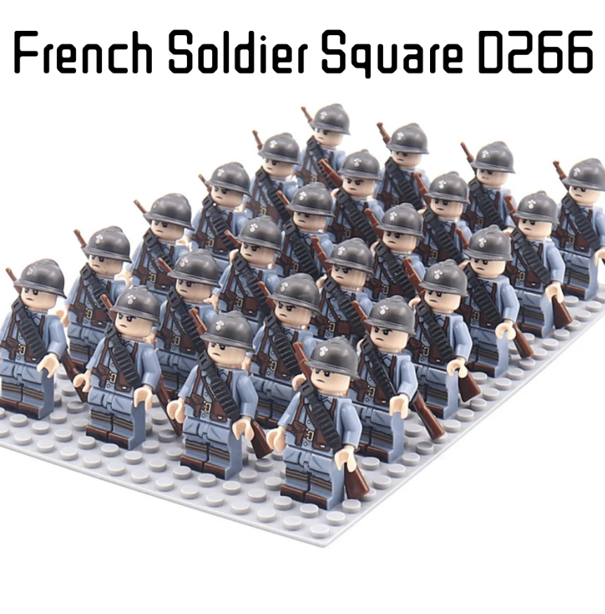 Army French Soldier Square D266 Minifigures Set Buy Minifigures Online ...