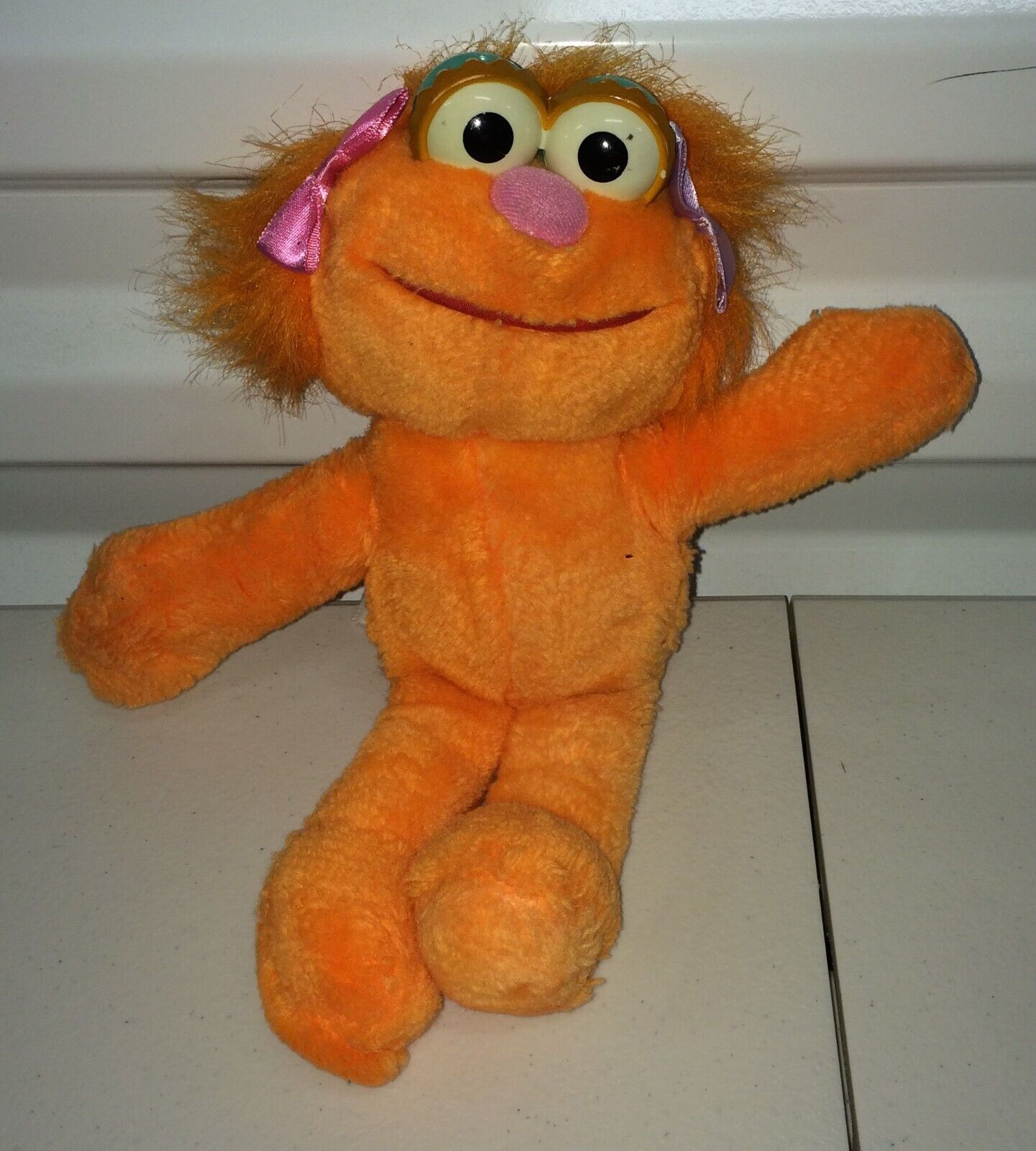 Vintage Tyco Sesame Street Muppets ZOE 9" plush toy jim henson - Other