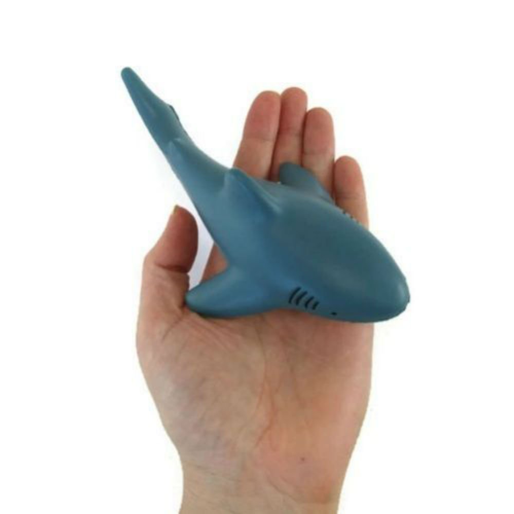 (2) Squeeze Shark Stress Ball Squishy Stress Reliever Toy Fidget Fiddle ...