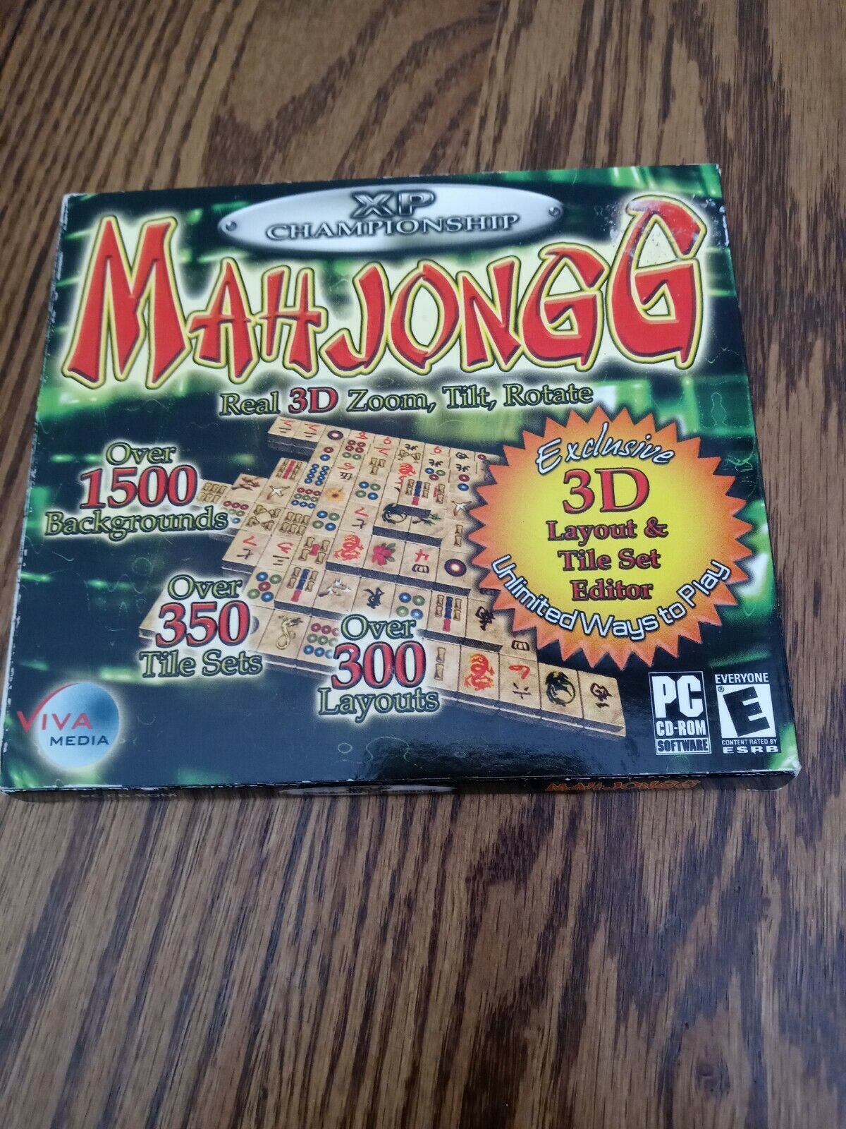 Mahjongg XP Championship Pc Vista XP 1500 Backgrounds 350 Tile Sets 3D ...