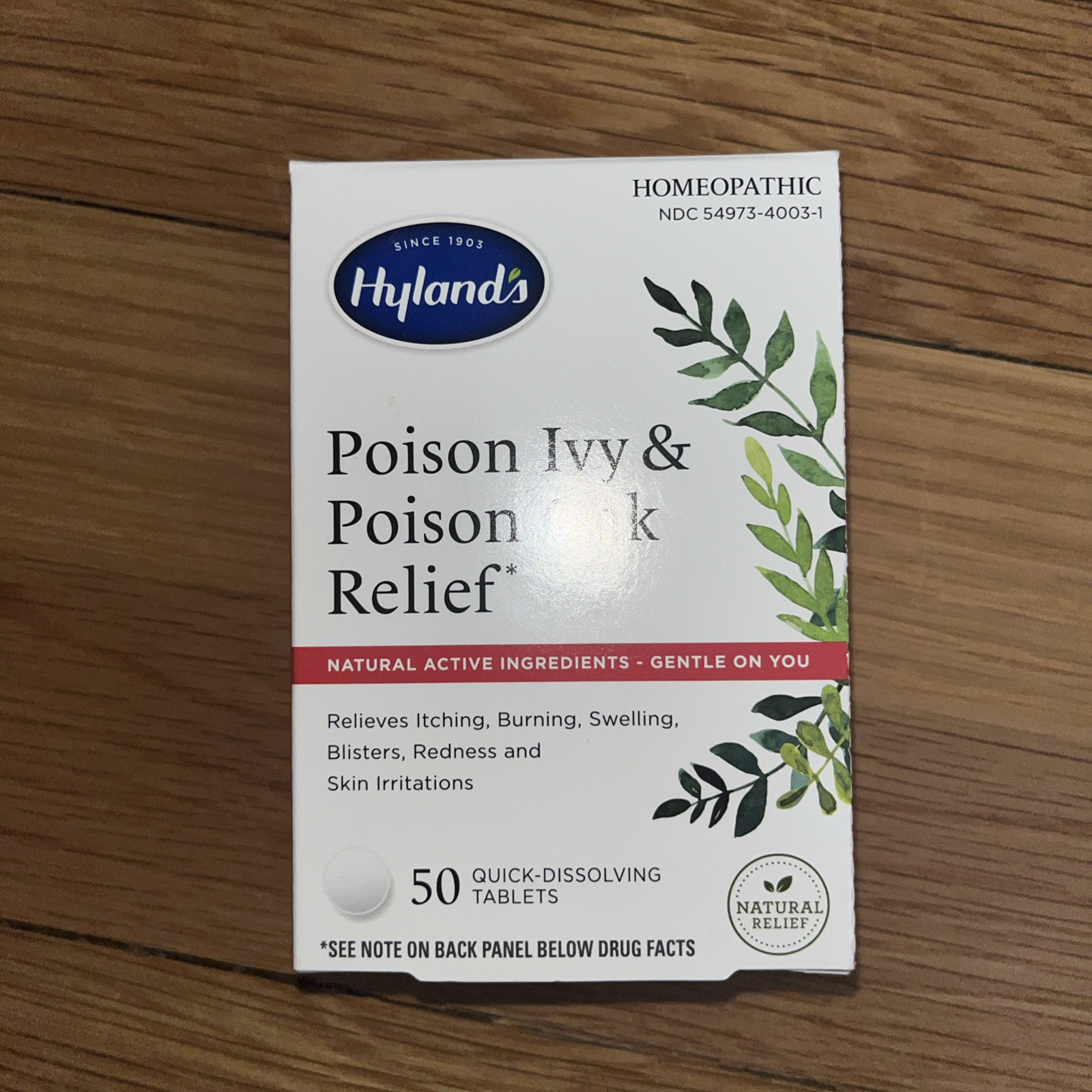 (1) Hyland's Poison Ivy & Poison Oak Relief 50 Tablets Homeopathic ...