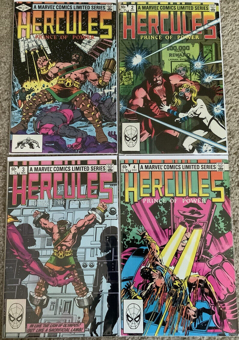 Hercules: Prince Of Power Vol. 1, Issues #1 - 4 (Marvel, 1982) COMPLETE ...