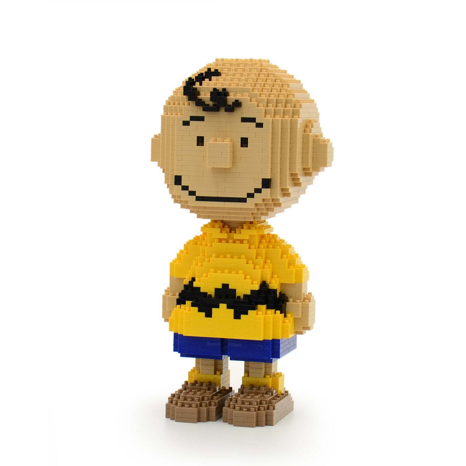 Charlie Brown (Peanuts) Brick Sculpture (JEKCA Lego Brick) DIY Kit ...