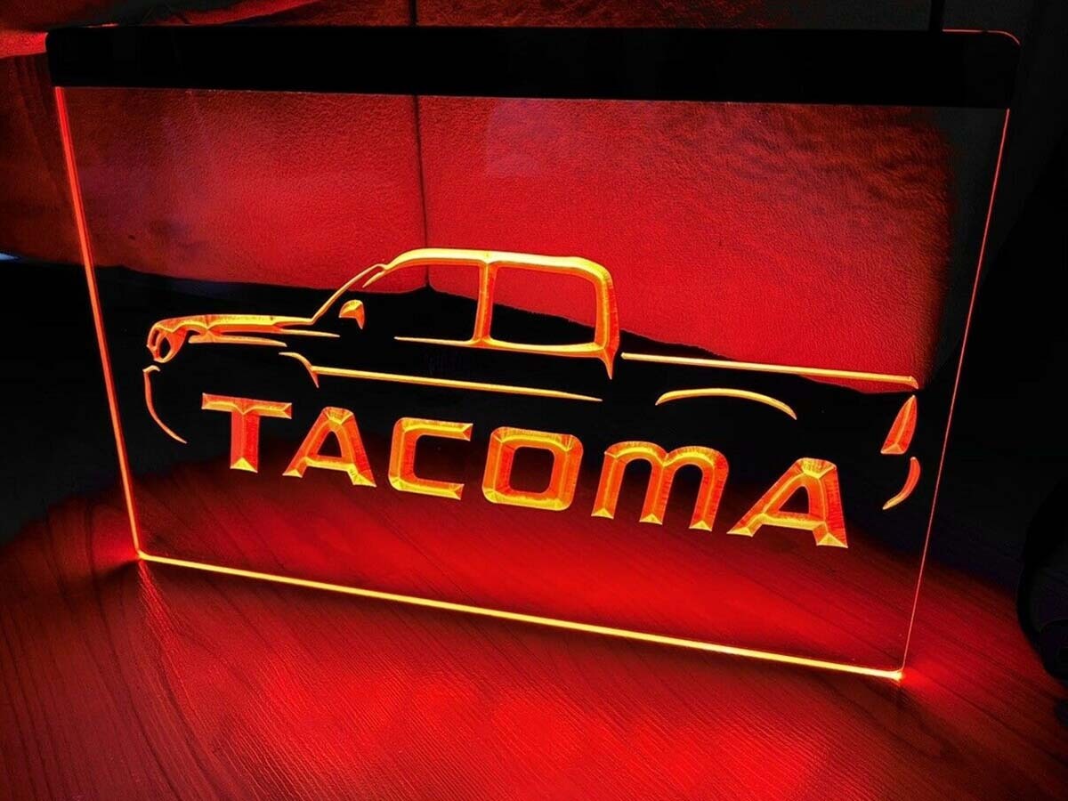 Tacoma Car LED Neon Sign Home Decoration for Room, Garage Display Craft ...