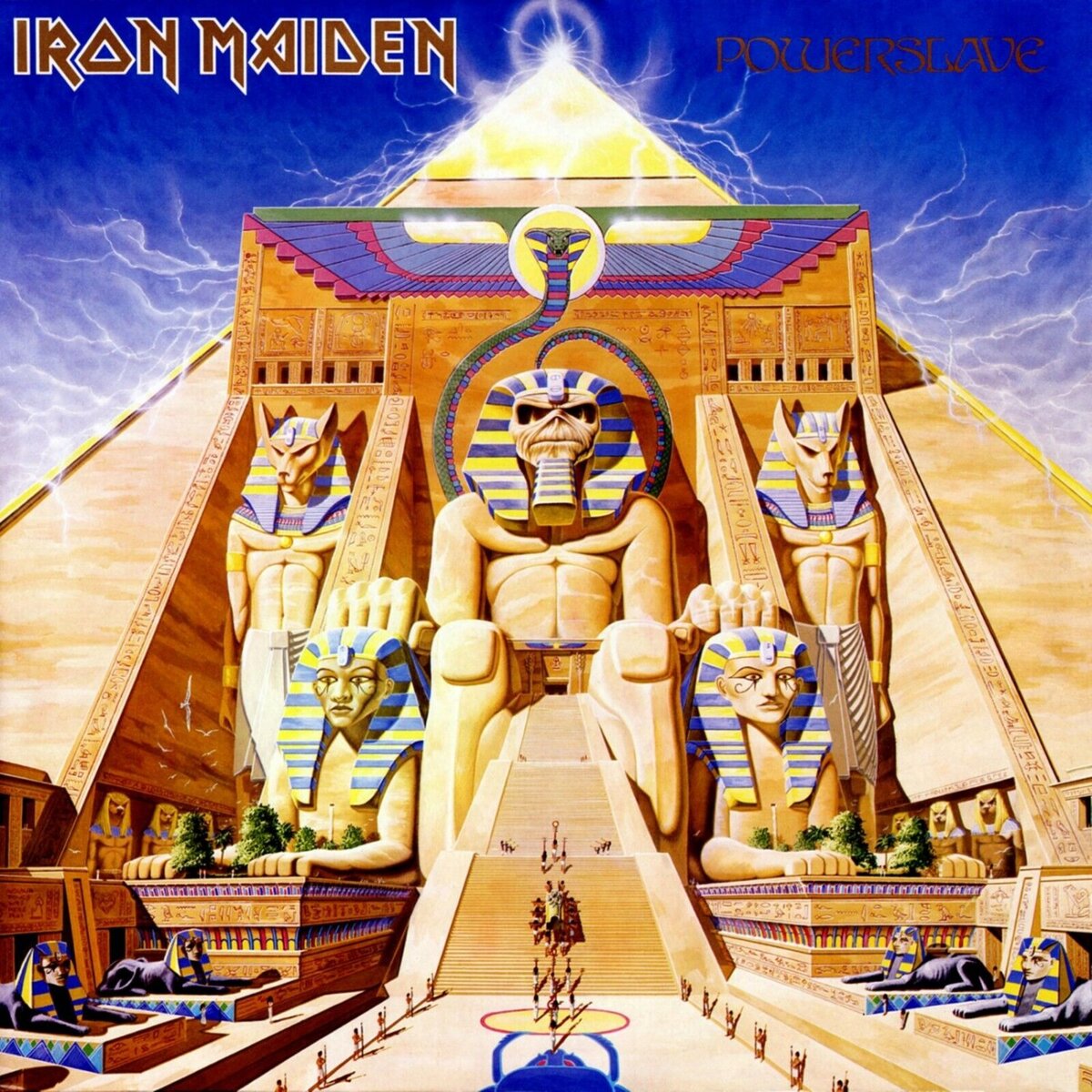 IRON MAIDEN Powerslave BANNER 3x3 Ft Fabric Poster Tapestry Flag album ...