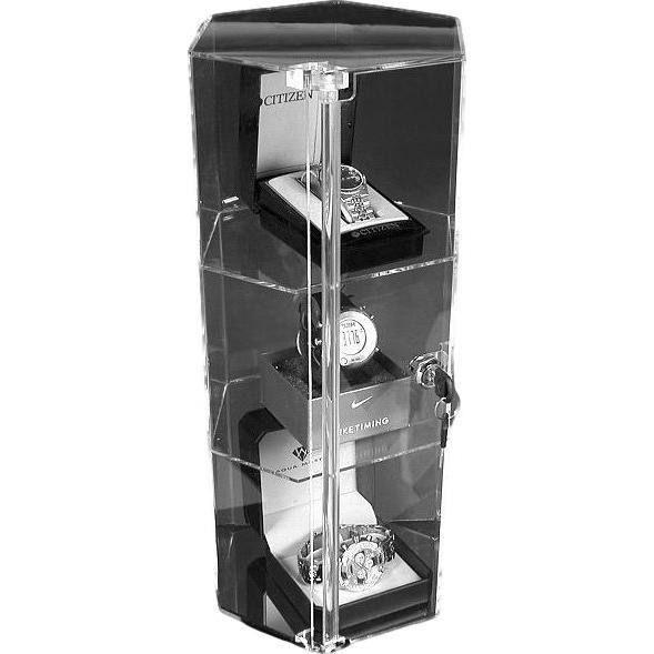 COUNTER TOP DISPLAY REVOLVING ACRYLIC DISPLAY SHOWCASE DISPLAY ROTATING ...