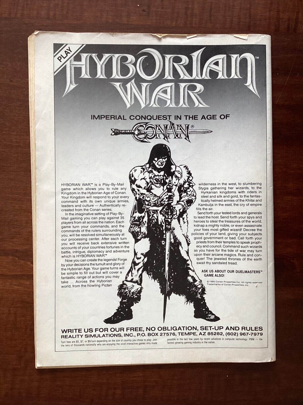 CONAN SAGA #28 - August 1989 - Marvel - BORIS VALLEJO, JOHN BUSCEMA ...