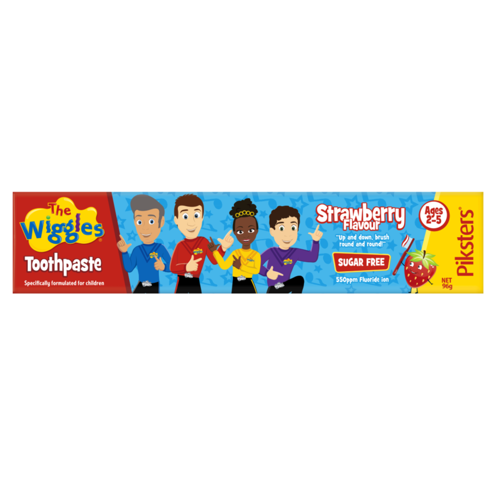 Piksters The Wiggles Toothpaste 96g Strawberry Flavour - Toothpaste