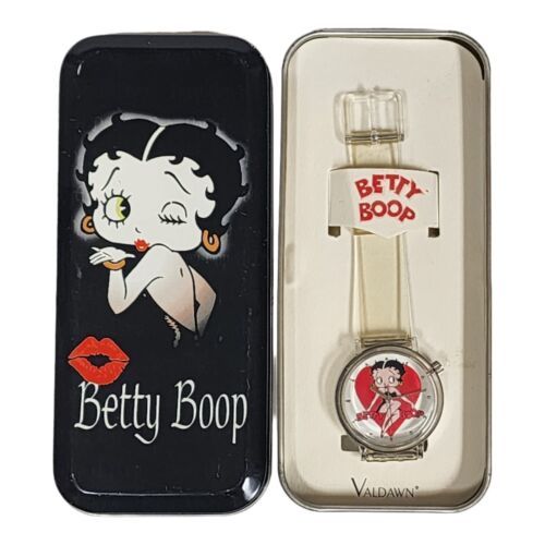 Betty Boop ValDawn Heart Watch Rare Collectible Tin Case Iconic Cartoon ...