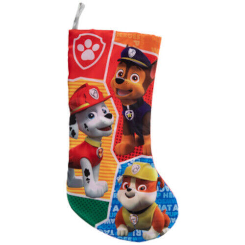 Nickelodeon Paw Patrol Satin Christmas Stocking - Stockings & Hangers