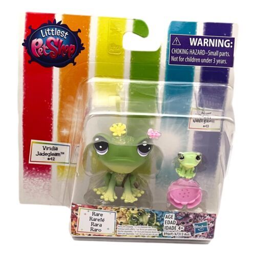Littlest Pet Shop Figures Viridia Jadegleam 42 Newt 43 LPS New On Card ...