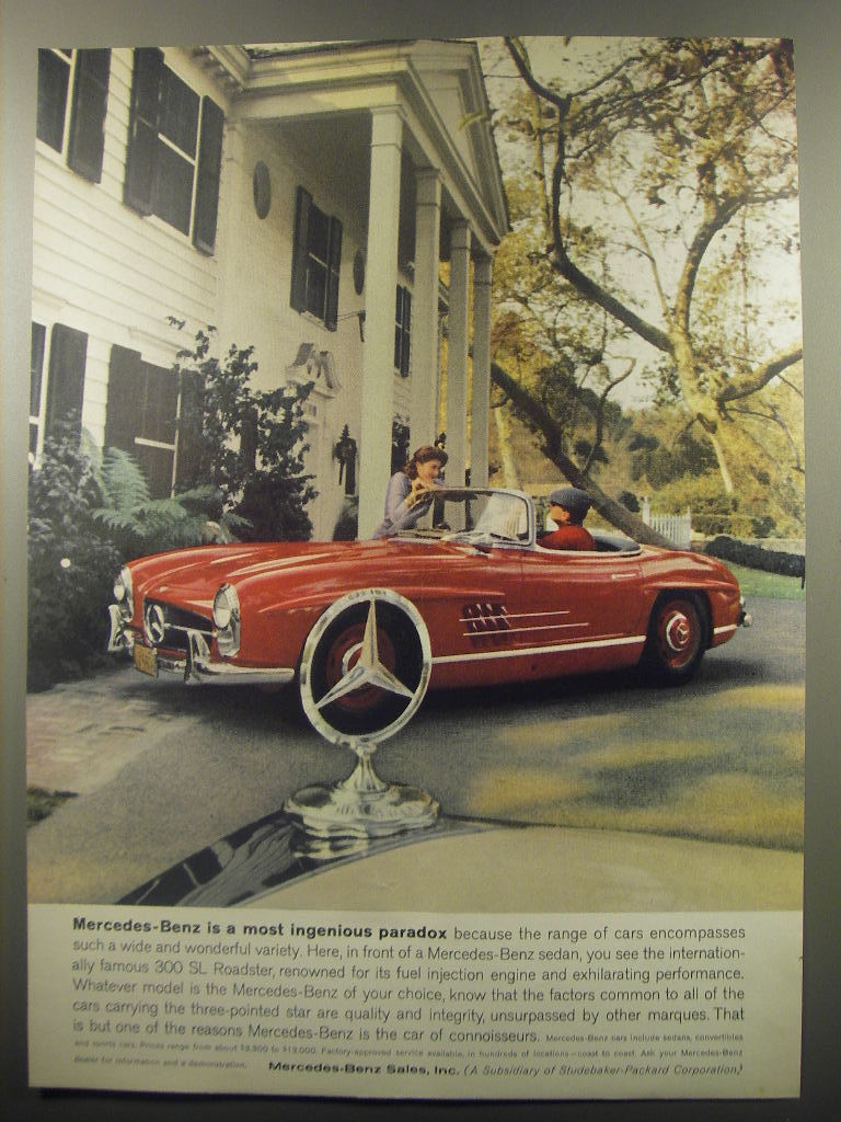 1959 Mercedes-Benz 300 SL Roadster Advertisement - Ingenious Paradox ...