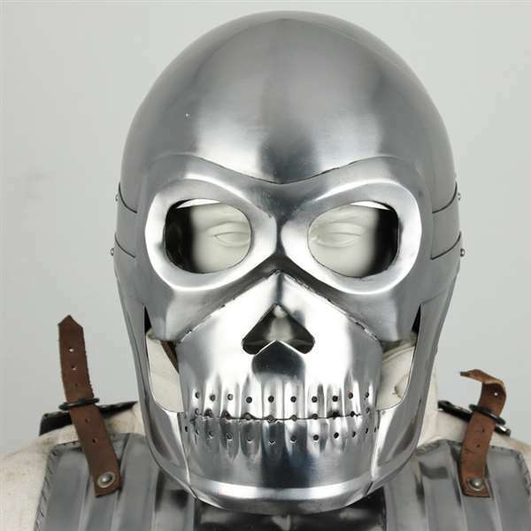 Skull Helmet Heavy Steel Battle Ready 18 gauge Medieval Armor Helmet ...