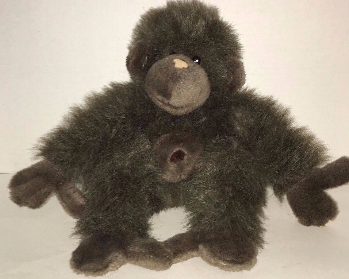 Plush monkey gorilla sucks thumb belly button Platinum Management black ...