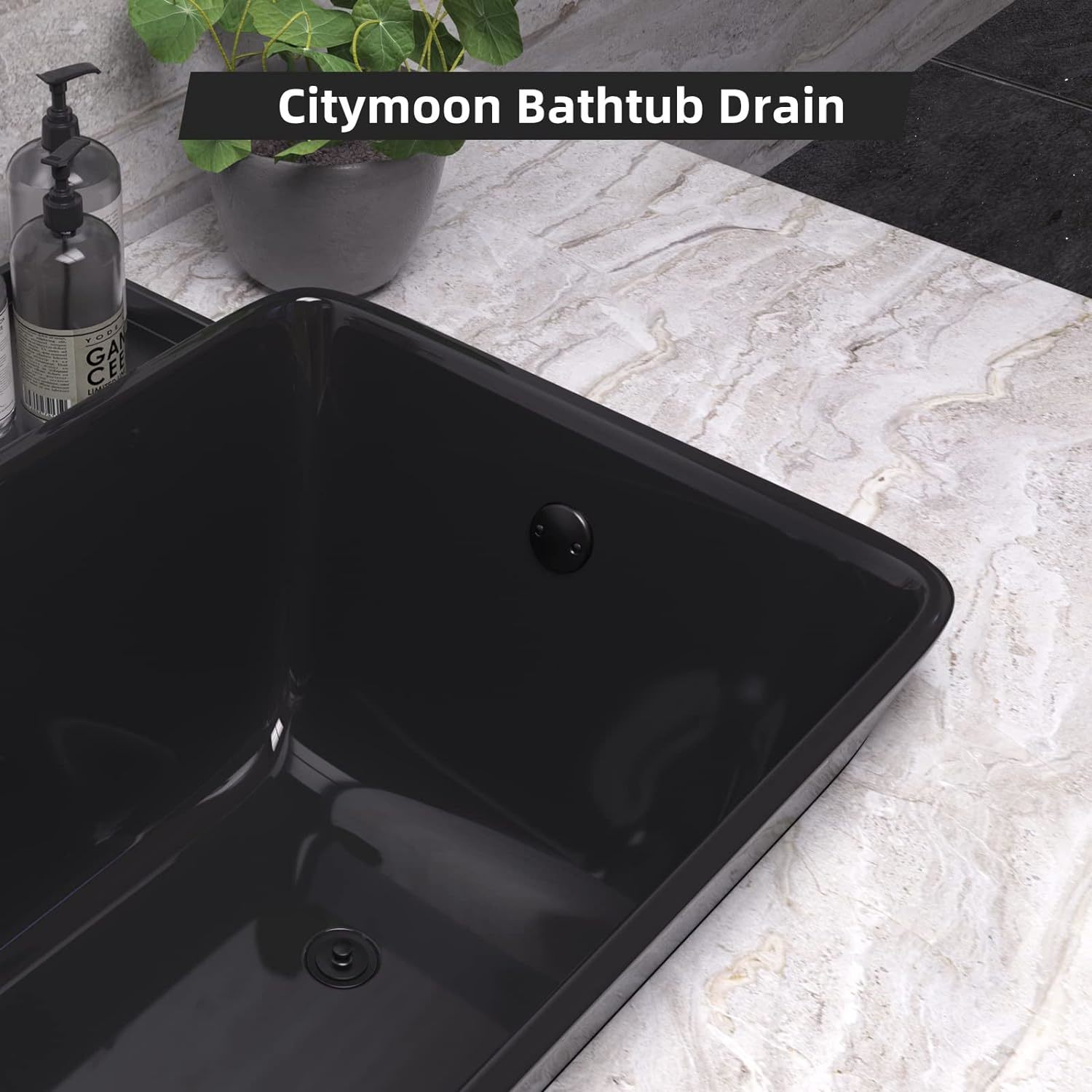 Matte Black Tub Drain And Overflow Kit, Replacement Bath Tub Drain Trim ...