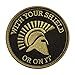 Spartan with Your Shield OR ON IT Hook Patch (3.0 X 3.0 - WYS3) - Fashion