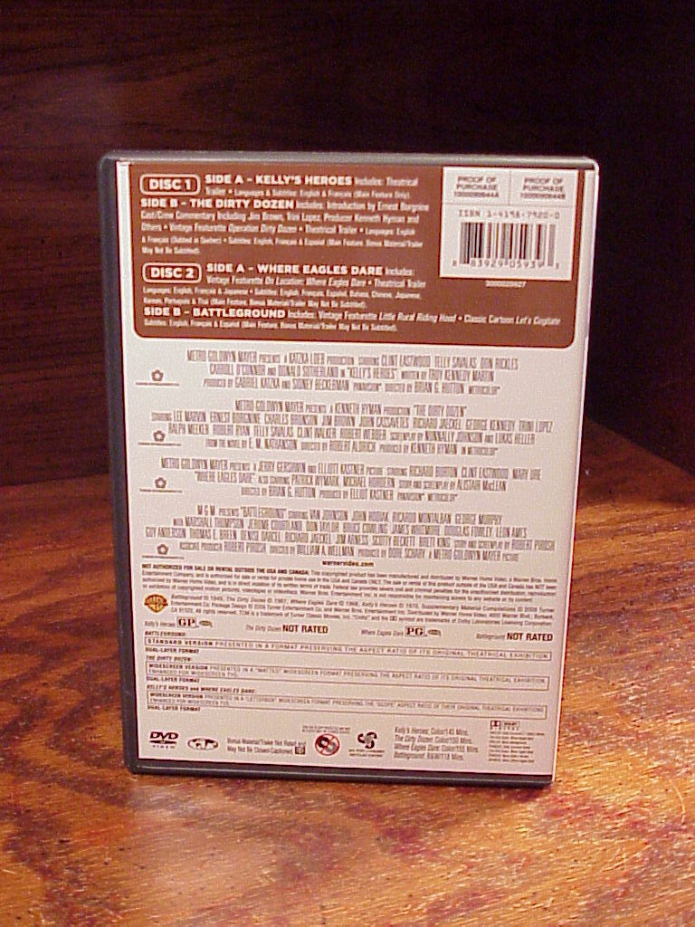 TCM Greatest Classic Films WWII Battleground Europe 4 DVD Set, used ...