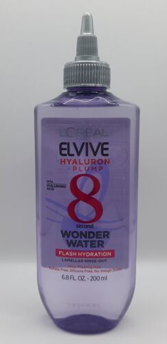 L'Oreal Paris Elvive Hyaluron Plump Flash Hydration Wonder Water, 6.8 ...