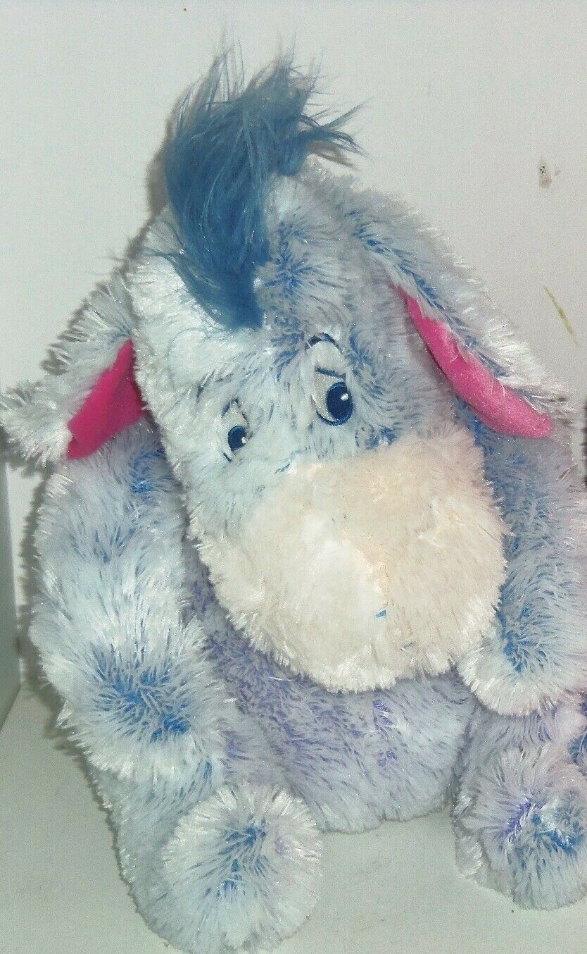 Disney Store Eeyore Blue Fuzzy Plush Toy Exclusive Original - Plush Toys