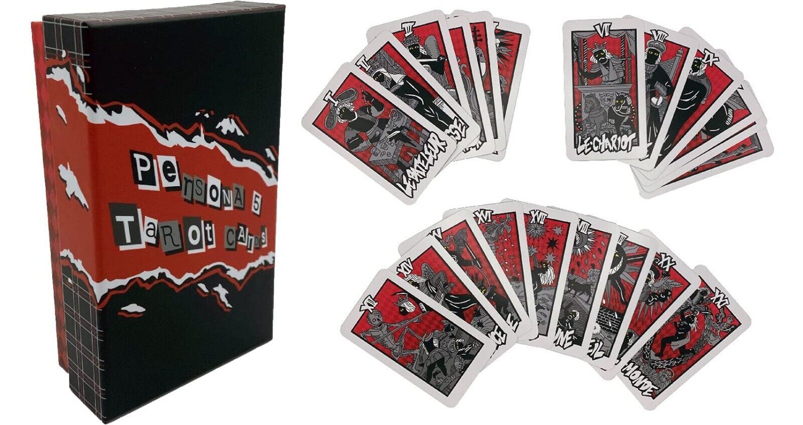 Persona 5 Royal Tarot Cards Complete 78 Card Deck + 12 Extras - Cards Decks