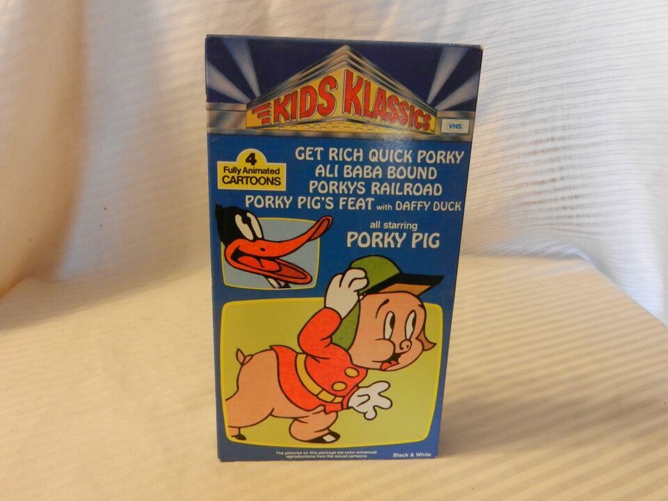 Kids Klassics 4 Animated Cartoons Starring Porky Pig VHS Tape 1985 ...