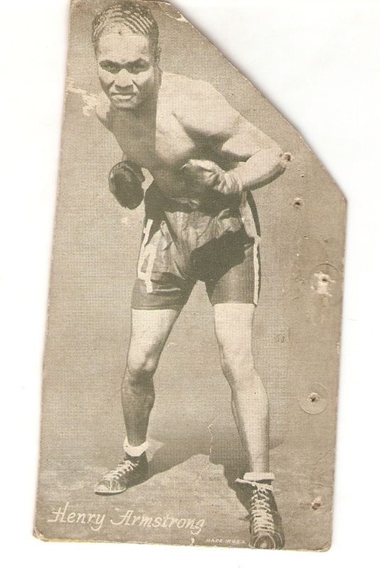 HENRY ARMSTRONG BOXING CHAMPION Exhibit Card - Sports Trading Cards