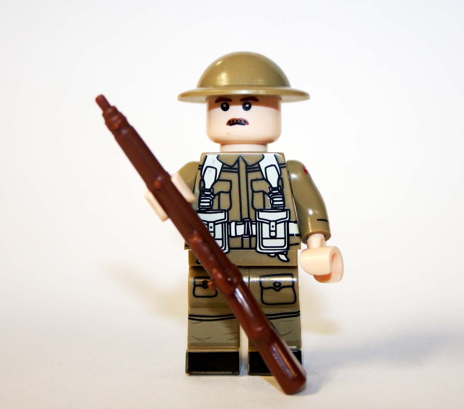 Building Toy British soldier with mustache WW2 and Enfield Rifle ...