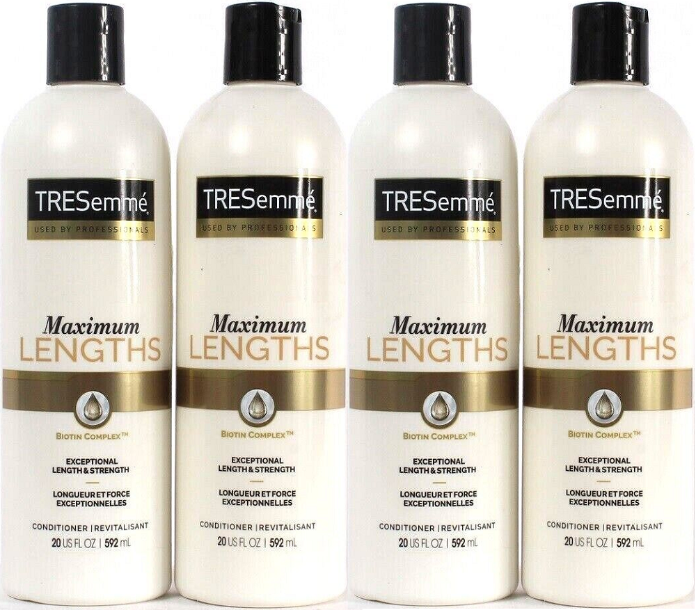 4 Bottles TRESemme 20 Oz Biotin Complex Maximum Lengths & Strength ...