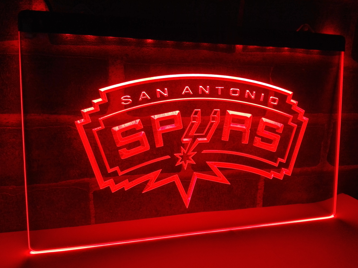 San Antonio Spurs Illuminated Led Neon Sign Home Decor, Room, Lights ...