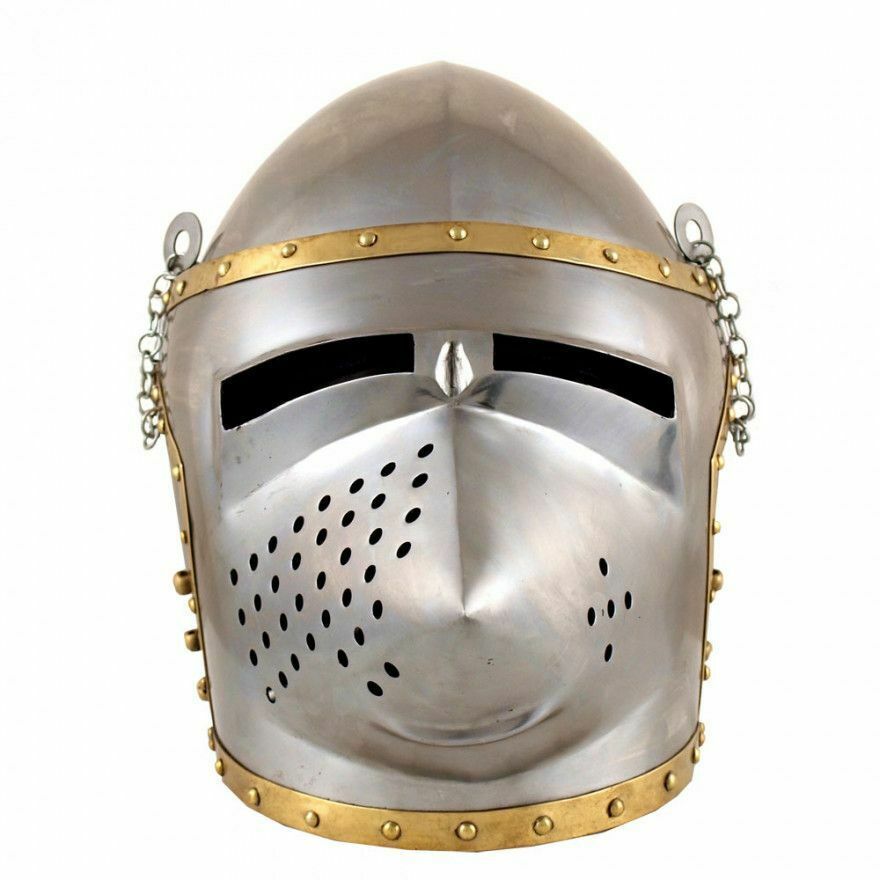 Medieval armour pigface bascinet Helmet and 50 similar items