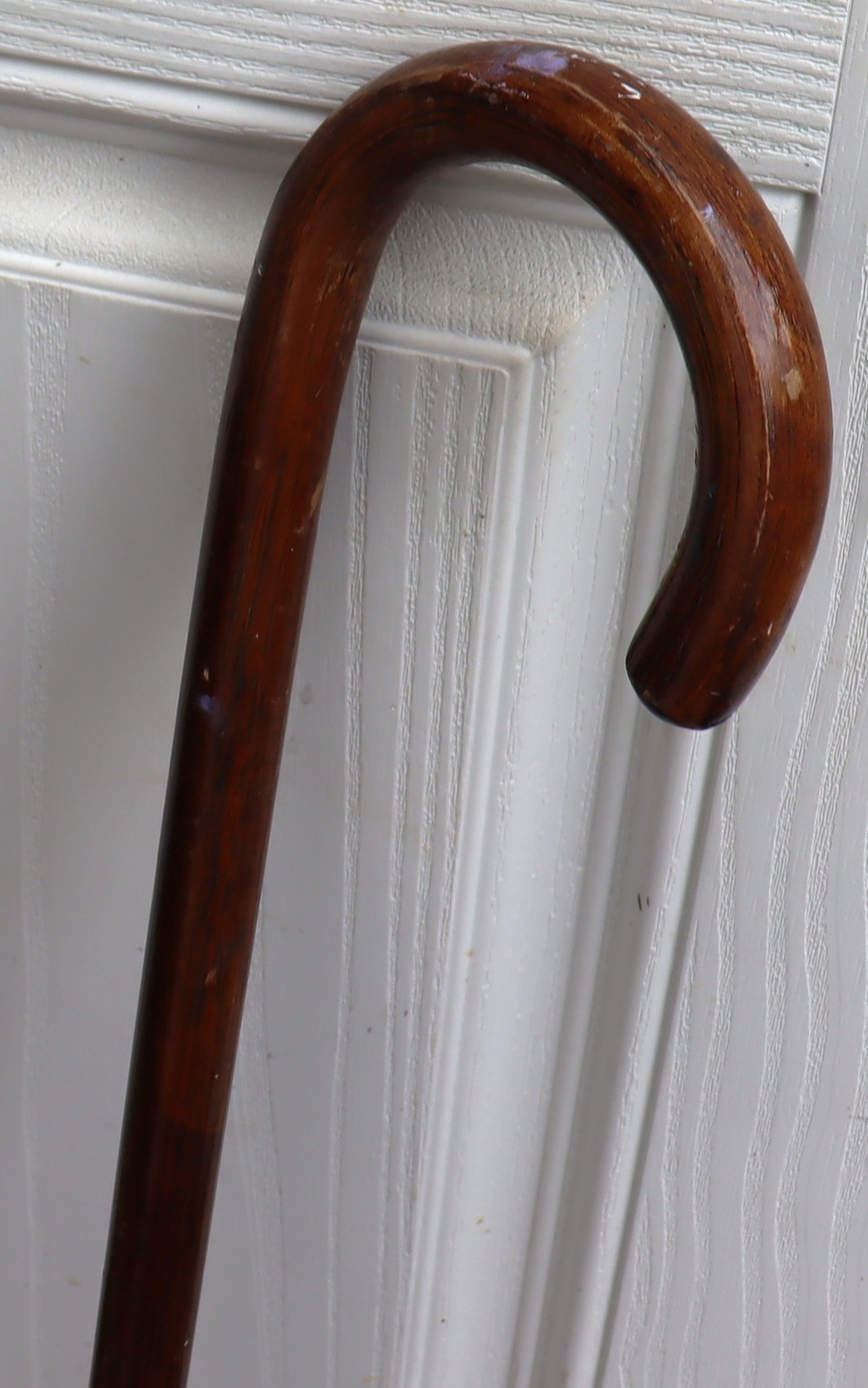 Vintage walking cane dark finish solid oak and 50 similar items