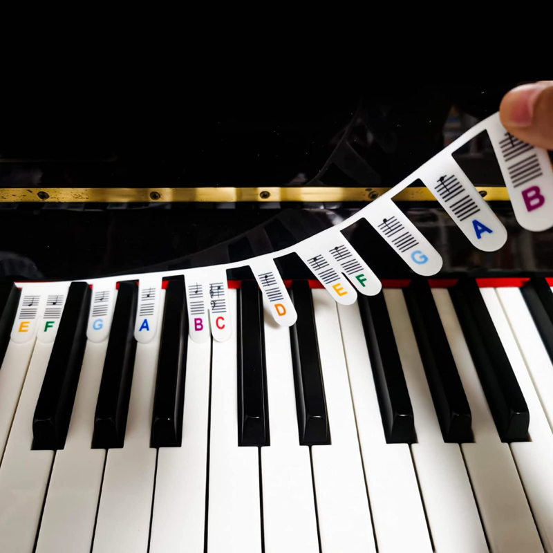 Removable Piano Keyboard Note Labels, Piano Key Music Notes Letter ...