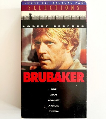 Brubaker Vintage VHS Prison Drama Action Robert Redford VHSBX8 - VHS Tapes