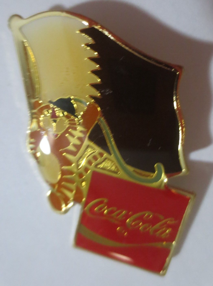 Coca-Cola XXIV Olympiad Seoul Korea Olympic Flag Pin 1983 Quatar - Soda