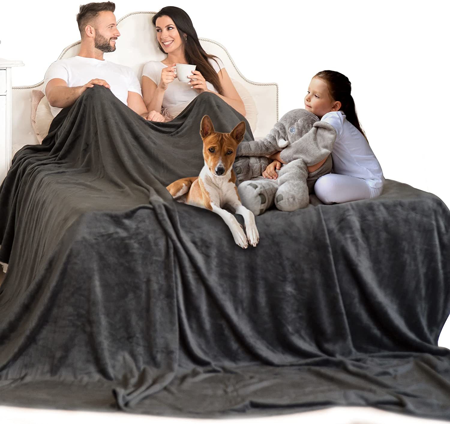 Extra Large Seamless Blanket For Family & Couples 10' X 10' (120" X ...