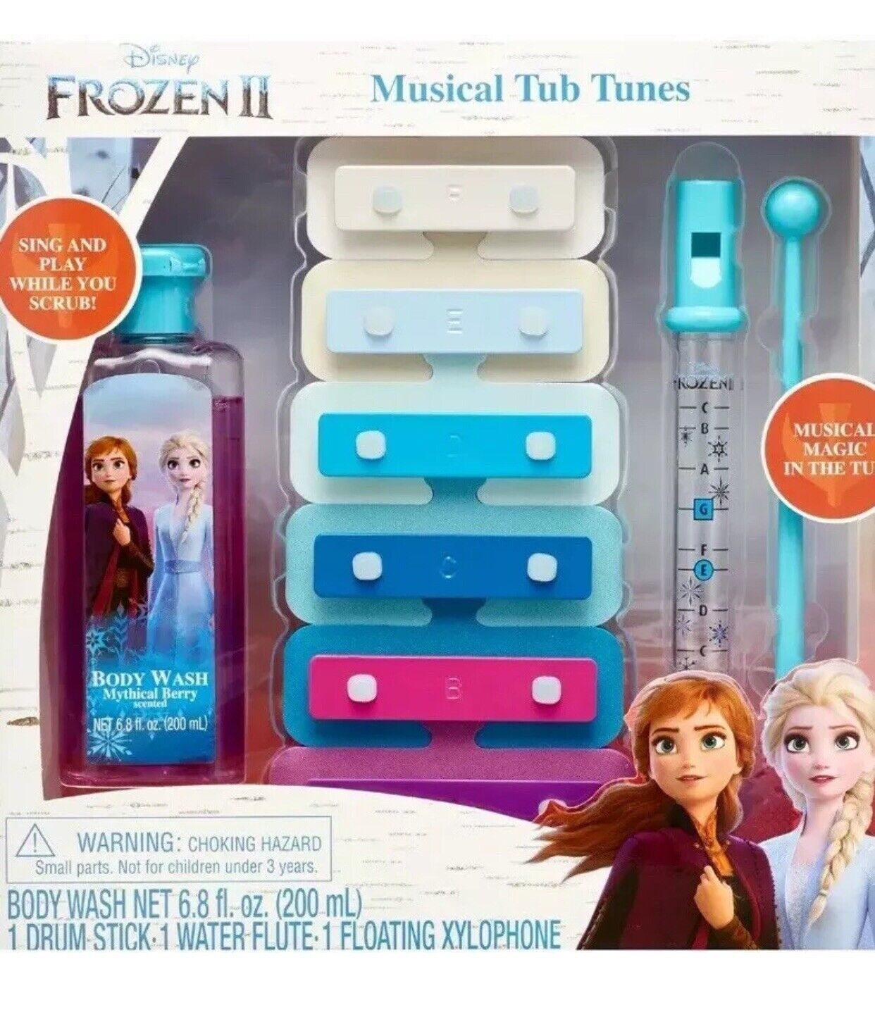 Disney Frozen II 4-Piece Musical Tub Tunes Bath Set with Xylophone ...