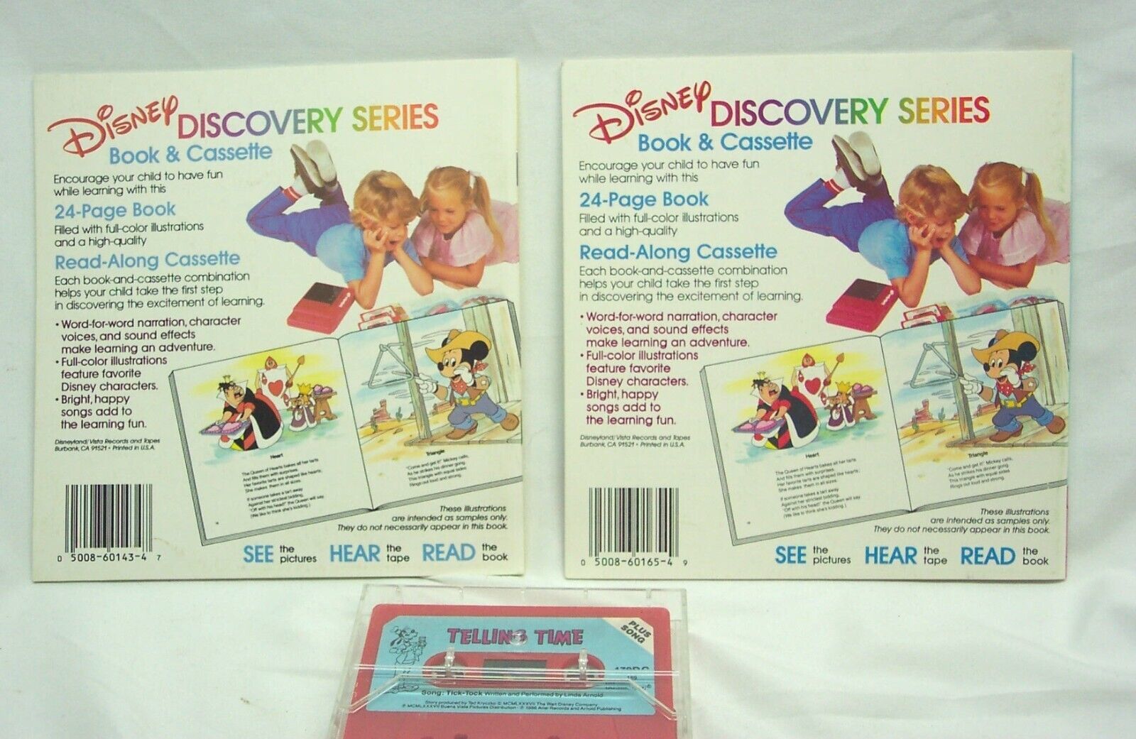 Walt Disney Mickey Mouse Telling Time / Counting Fun Read Along Book ...