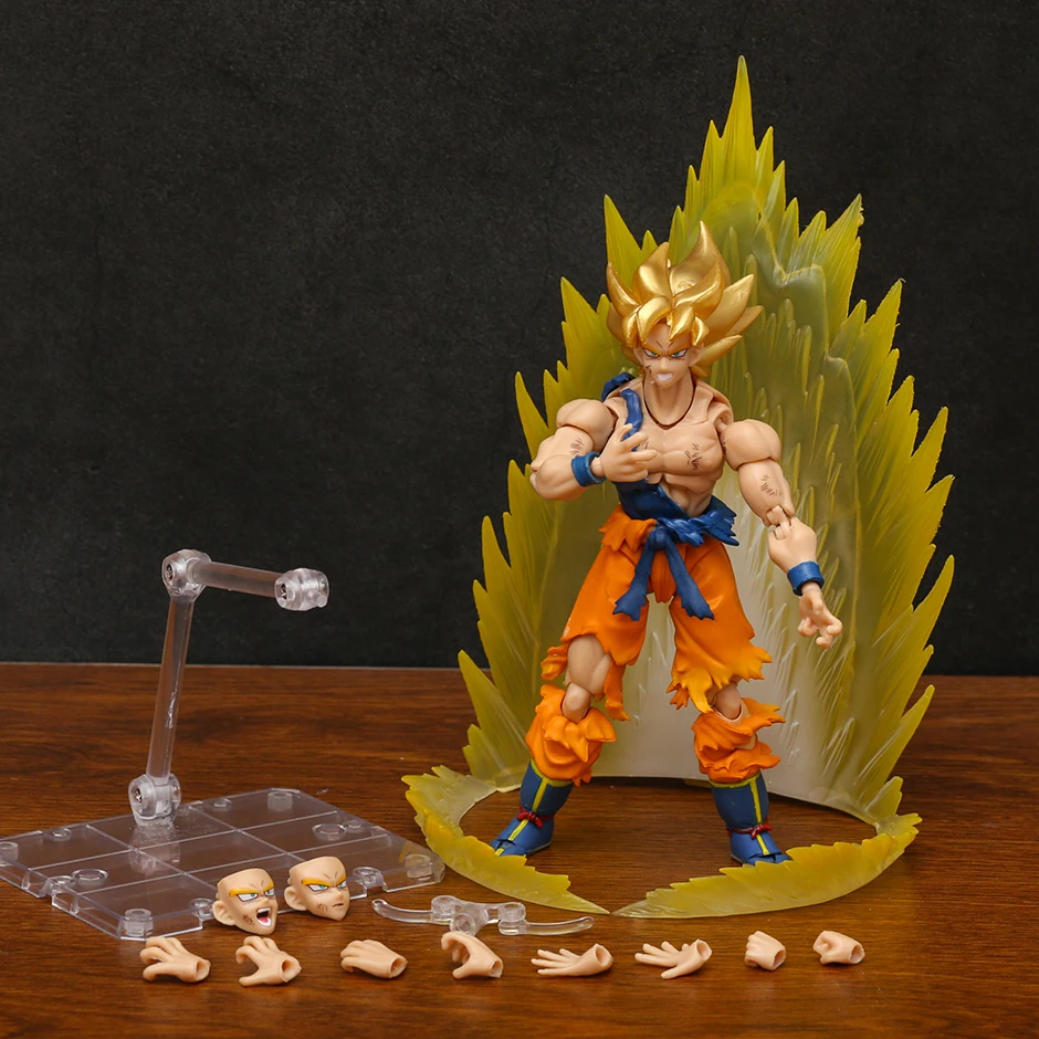 SHF Dragon Ball Z Super Saiyan Awakening Goku with Scene Effect Action ...