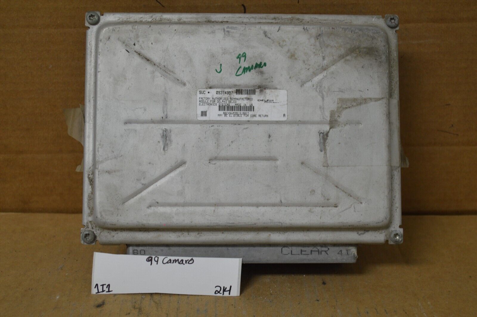 1999 Chevrolet Camaro Engine Control Unit ECU 09374997 Module 214-1i1 ...