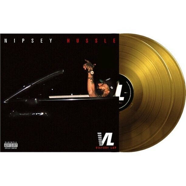 NIPSEY HUSSLE VICTORY LAP VINYL NEW LIMITED GOLD LP DEDICATION FT ...
