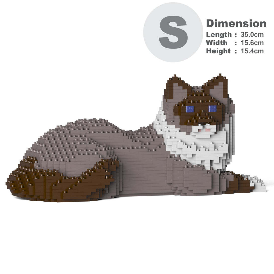 Ragdoll Cat Sculptures (JEKCA Lego Brick) DIY Kit - Building Toy ...