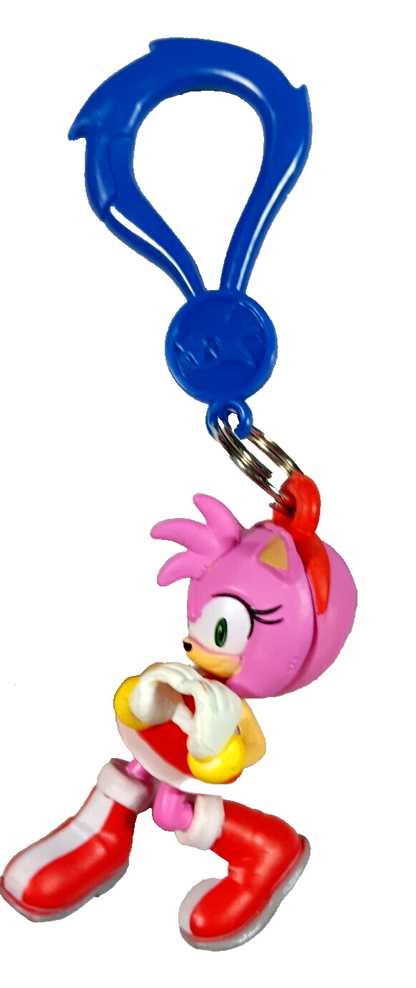 Sonic the Hedgehog Backpack Hanger Amy Rose Figure Keychain Hangars ...